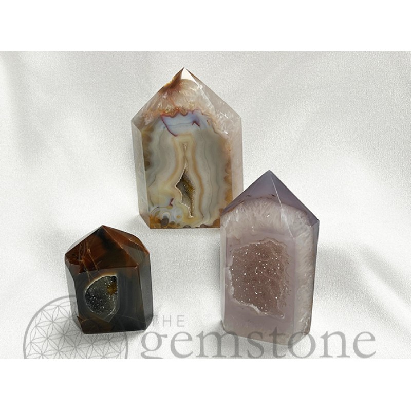 Agate Geode Points